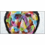 Moderne små og store malerier i flotte farverige designs ️