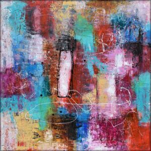 Moderne små og store malerier i flotte farverige designs ️