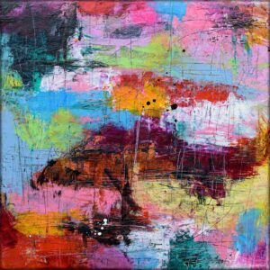 Moderne små og store malerier i flotte farverige designs ️